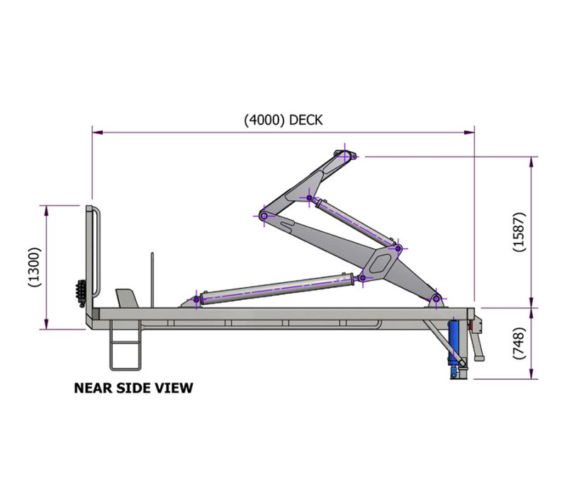 DS 40 Bi-Fold Skip Loader | West-Trans Equipment