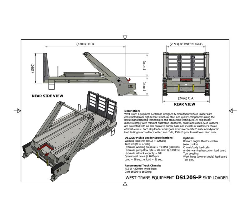 DS 120s-P Skip Loader | West-Trans Equipment