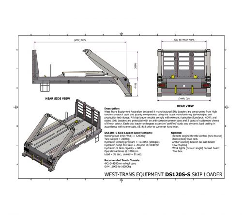 DS 120s-s Skip Loader | West-Trans Equipment